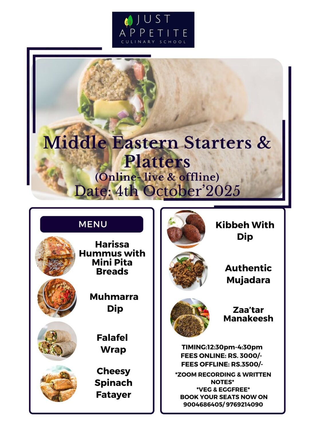 Middle Eastern Starters & Platters - Just Appetite | Baking and Cooking ...